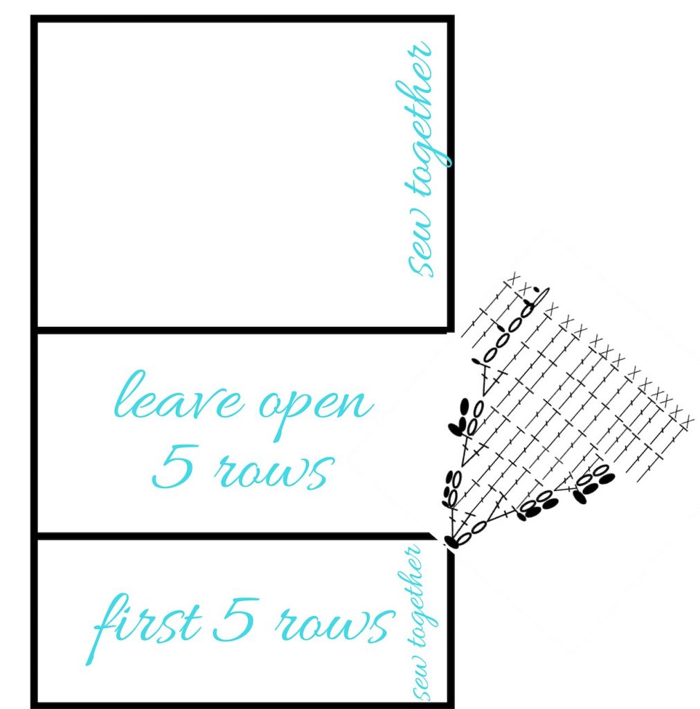 How to crochet Julia Lace Mittens- free pattern - Turquoise with Vanilla