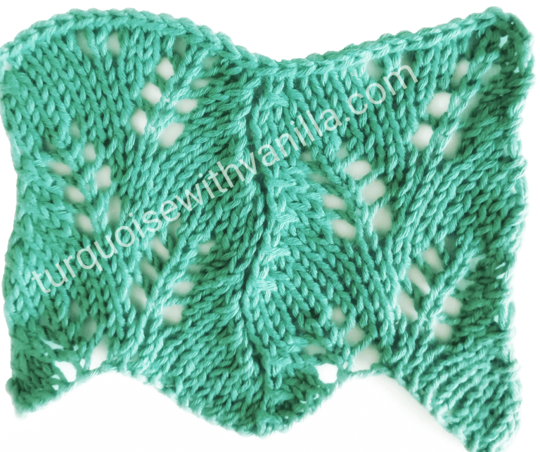 How to knit the Star stitch - Turquoise with Vanilla