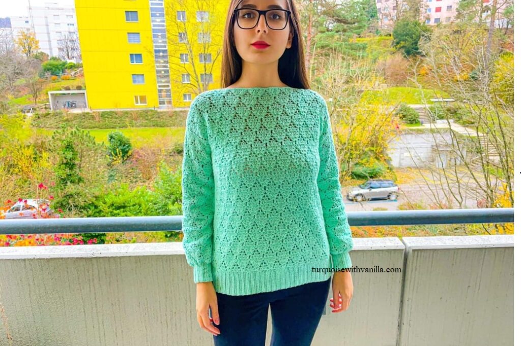Turquoise with Vanilla - free crochet and knitting patterns